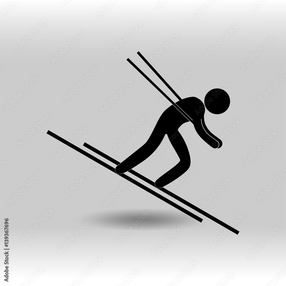 Alpine Skiing Symbol