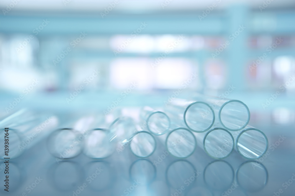 moving test tube on science laboratory table Stock Photo | Adobe Stock