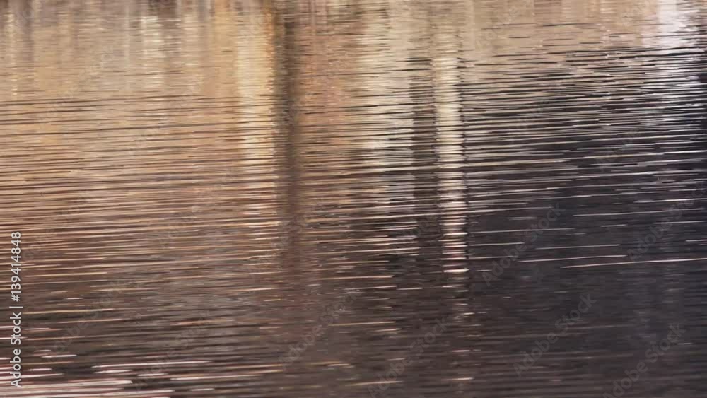 Lake water surface with reflection as abstract background Stock Video ...