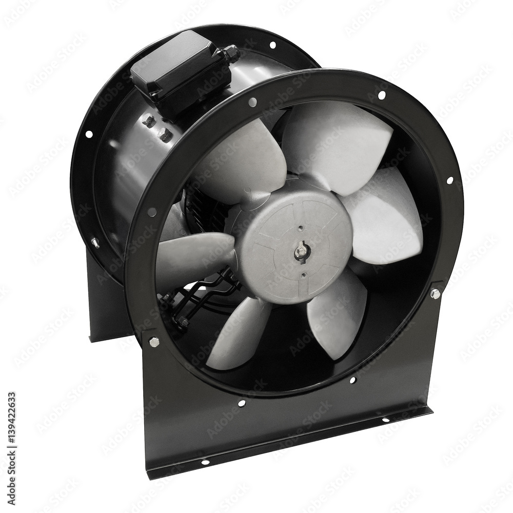 air turbine fan for ventilation and air conditioning isolated on white ...
