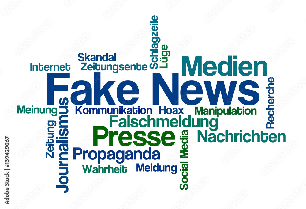 Word Cloud - Fake News Stock Illustration | Adobe Stock