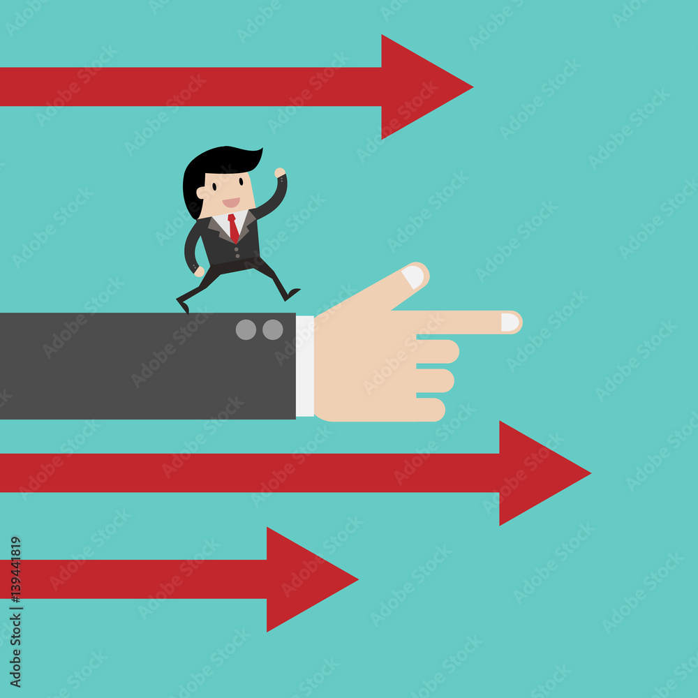 vector business finance. Successful Businessman concept,cartoon ... vector business finance. Successful Businessman concept,cartoon ...