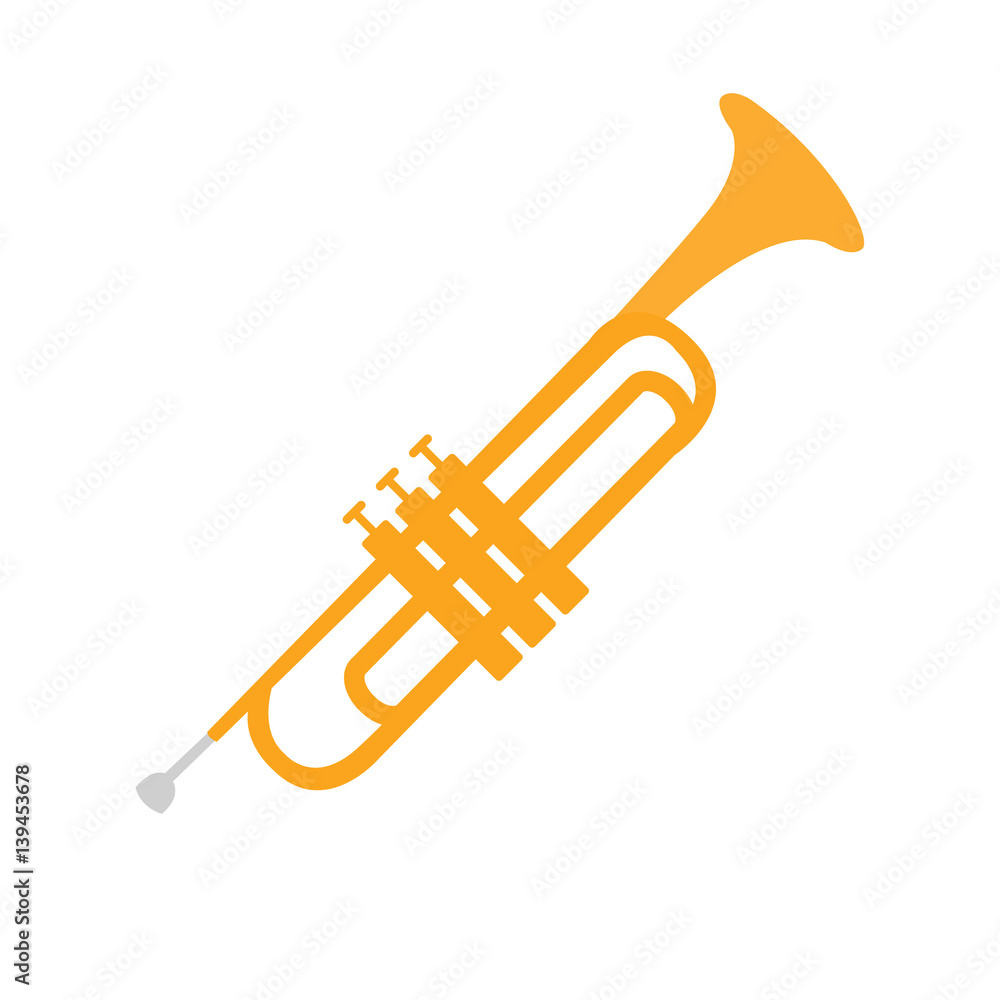 Cornet, Part Of Musical Instruments Set Of Realistic Cartoon Vector ...