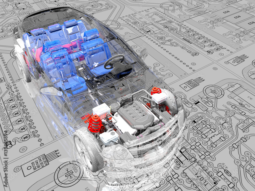 Transparent model cars Stock-Foto | Adobe Stock