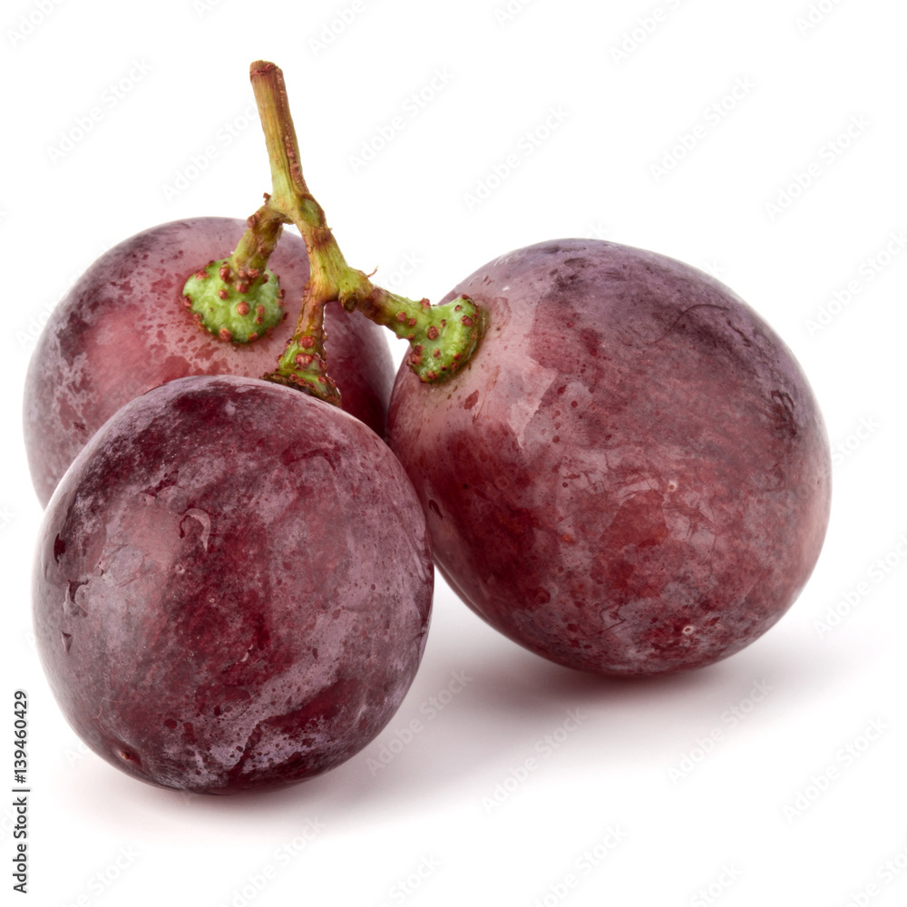 Red grape berry bunch isolated on white background cutout Stock Photo ...