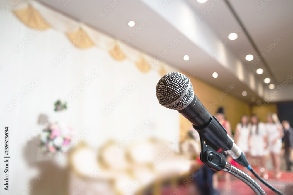 announcement microphone Stock Photo | Adobe Stock