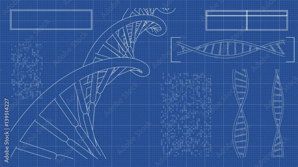 DNA blueprint RNA double helix slow science electron microscope closeup ...