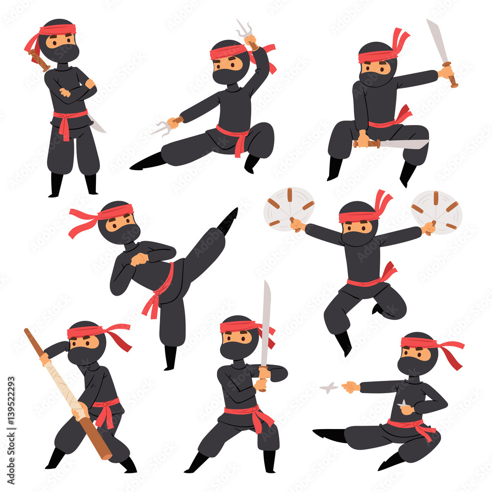 Cartoon Ninja Kick