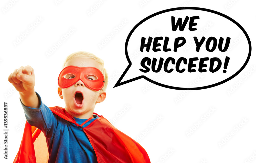 We help you succeed! Stock Photo | Adobe Stock