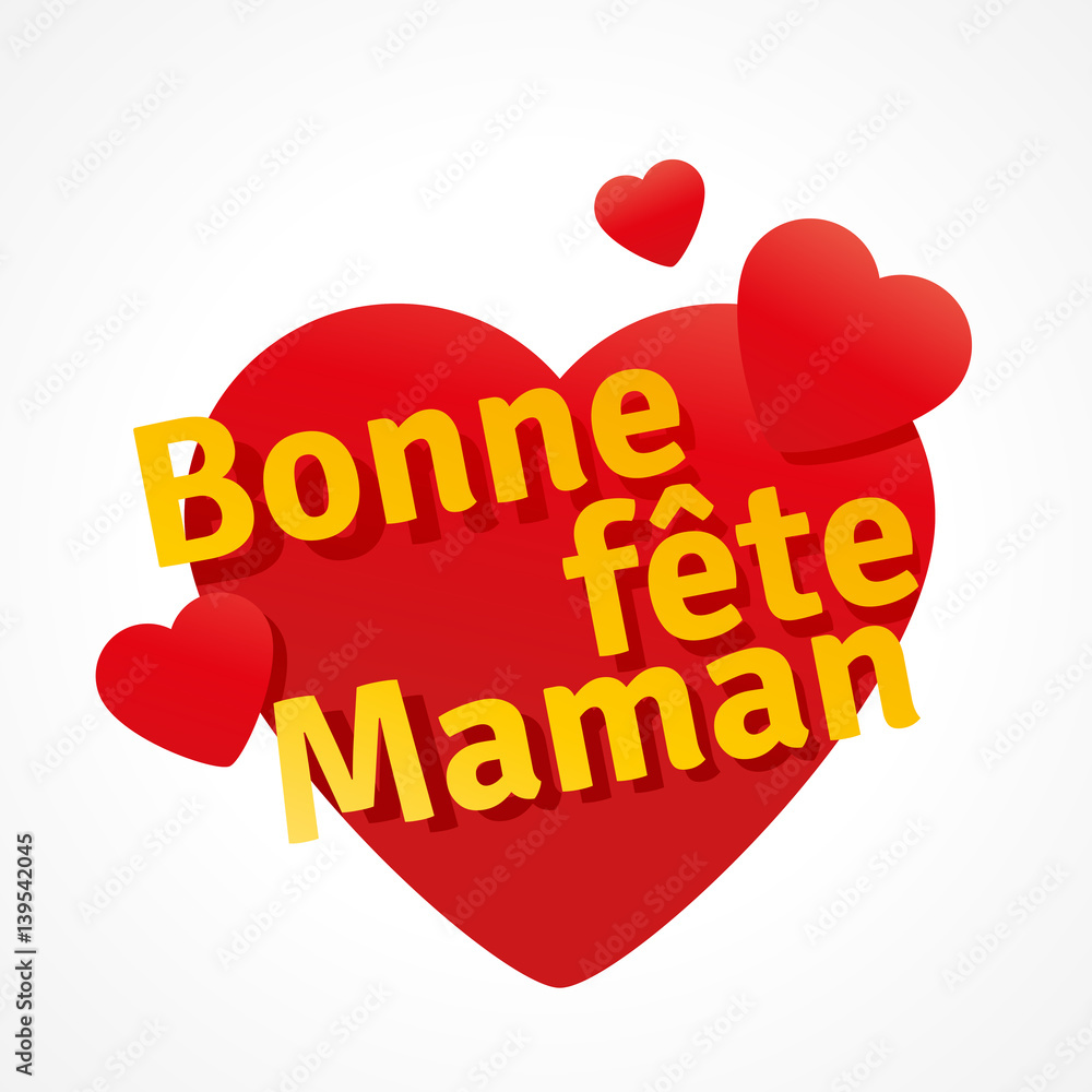 bonne fête maman Stock Vector | Adobe Stock