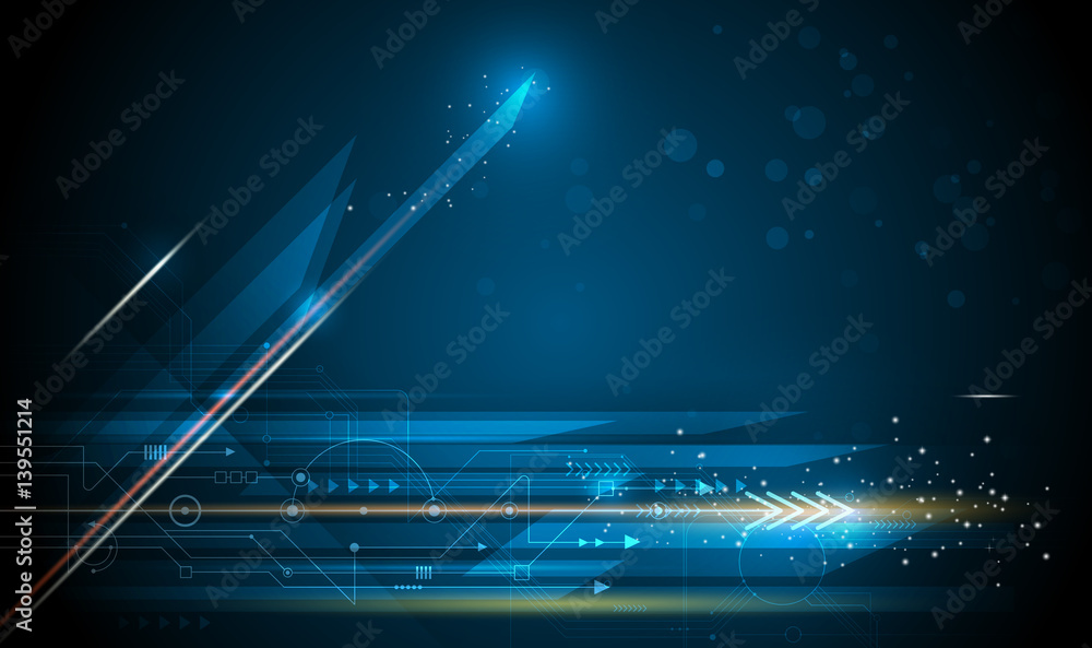 Vector Abstract, science, futuristic, energy technology concept ...