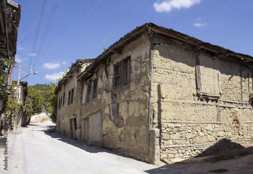 Traditional, old and historical Anatolian house in Tarakli. It is a ...