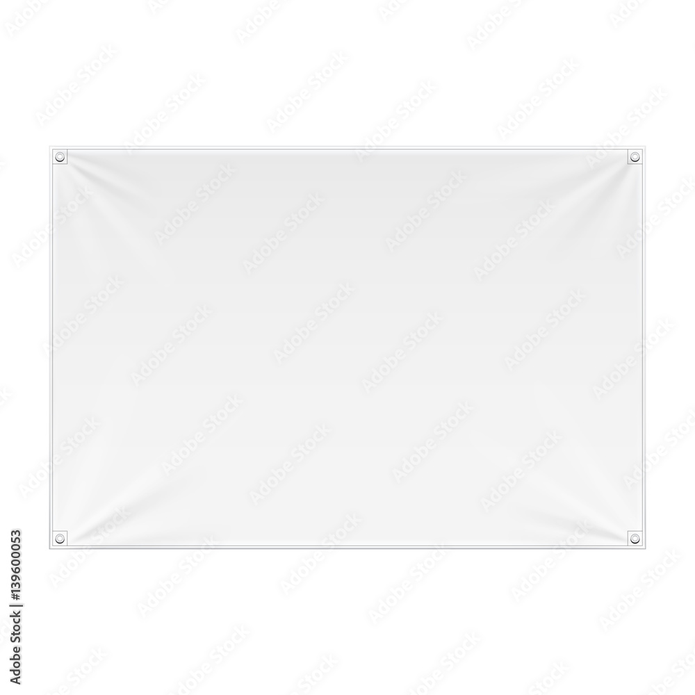 Wall Streamer Vinyl Flex Banner, Fabric, Nylon With Folds. Corners ...