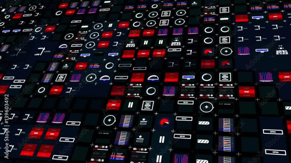 Control panel and graphical user interface. Computer engineering ...