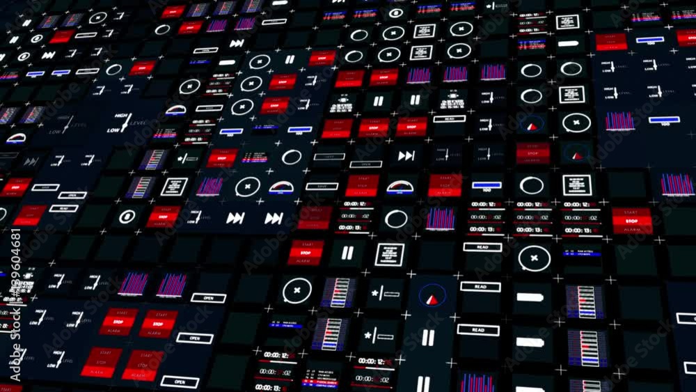 Control panel and graphical user interface. Computer engineering ...