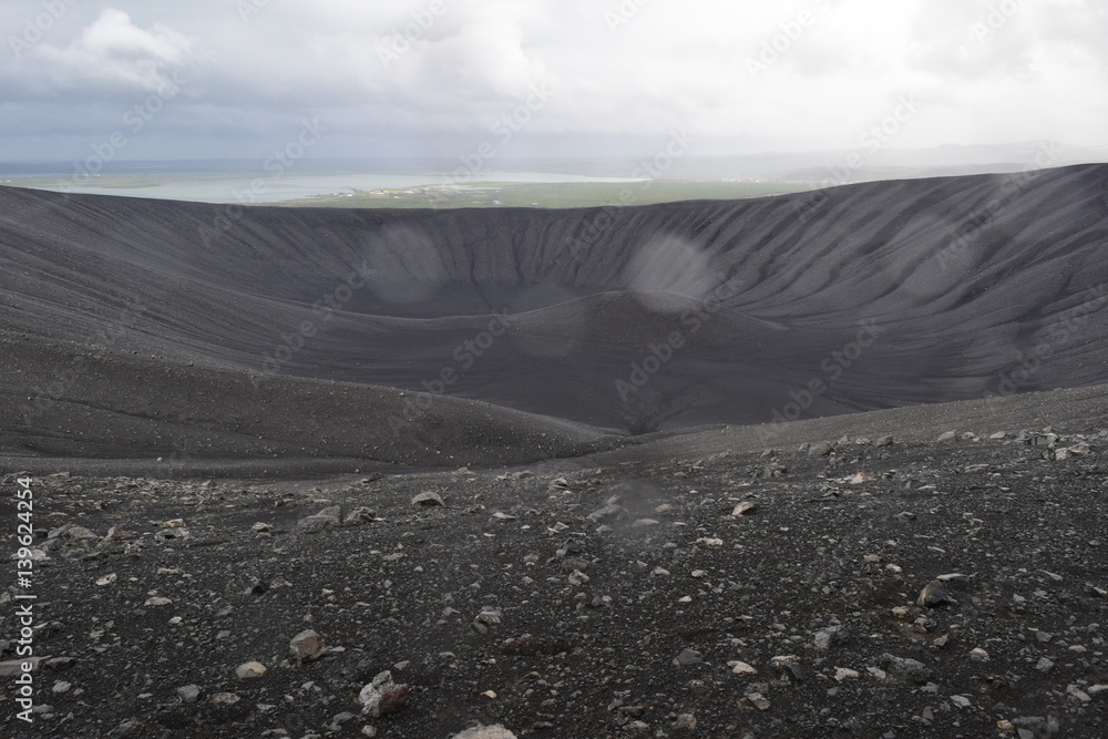 Black Volcano - sun after rain Iceland stunning Stock Photo | Adobe Stock