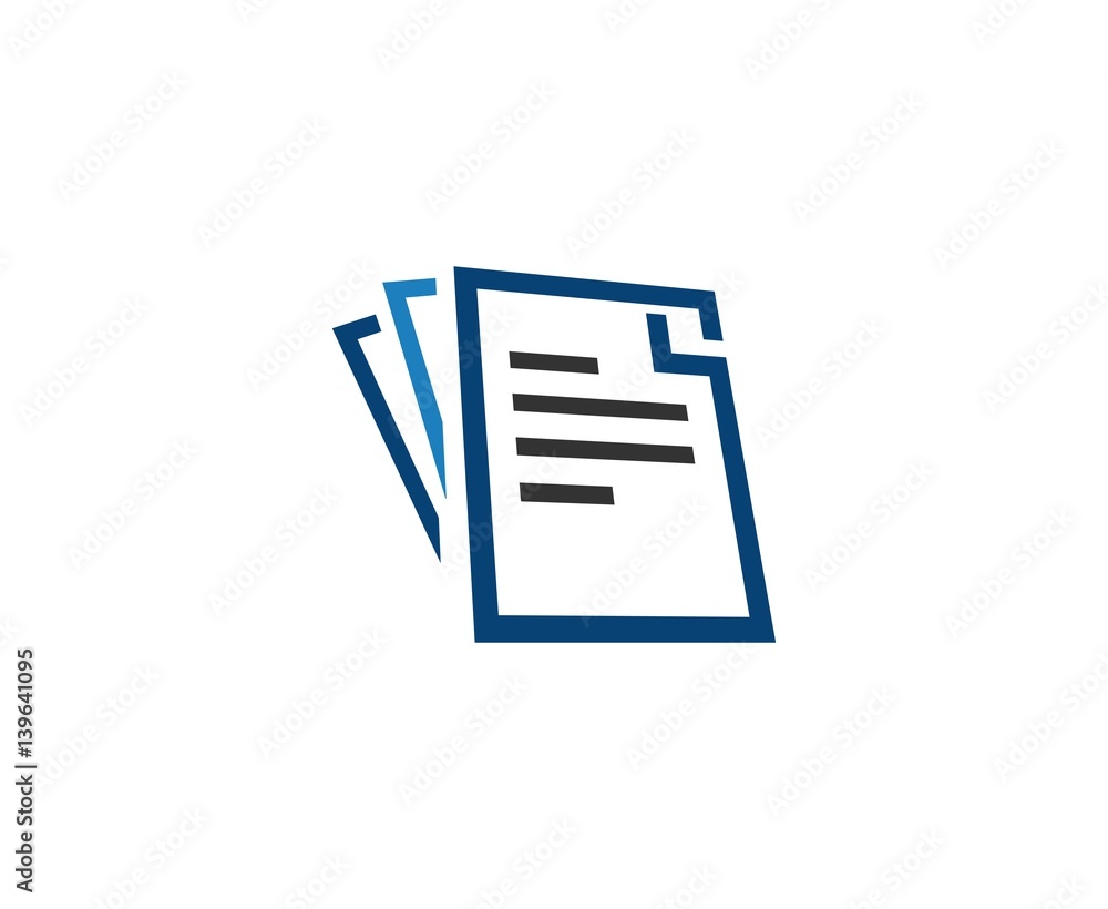 Document logo Stock Vector | Adobe Stock