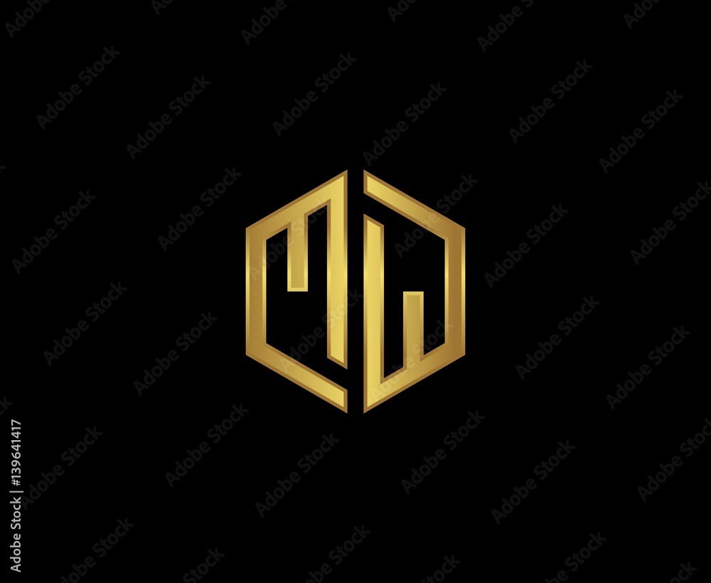Gold logo Stock Vector | Adobe Stock