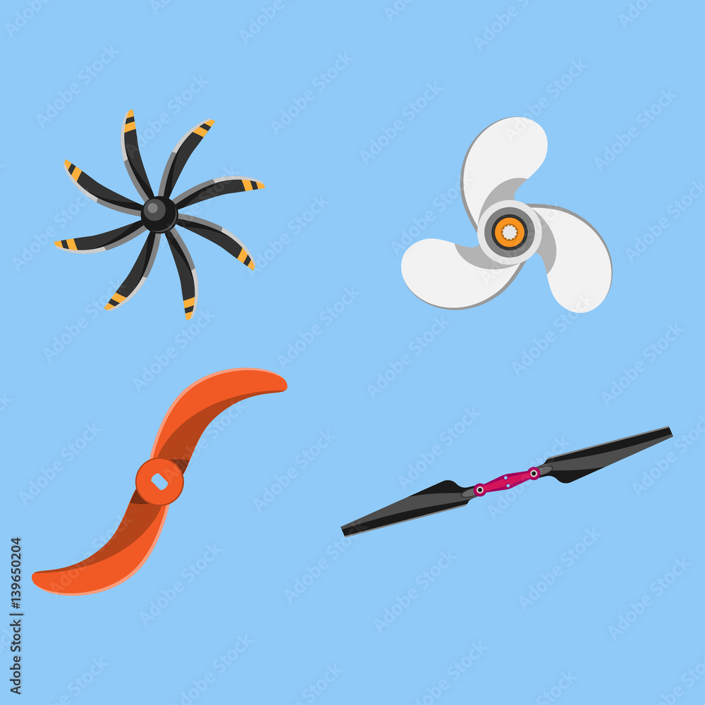 Propeller fan vector illustration fan propeller wind ventilator ...
