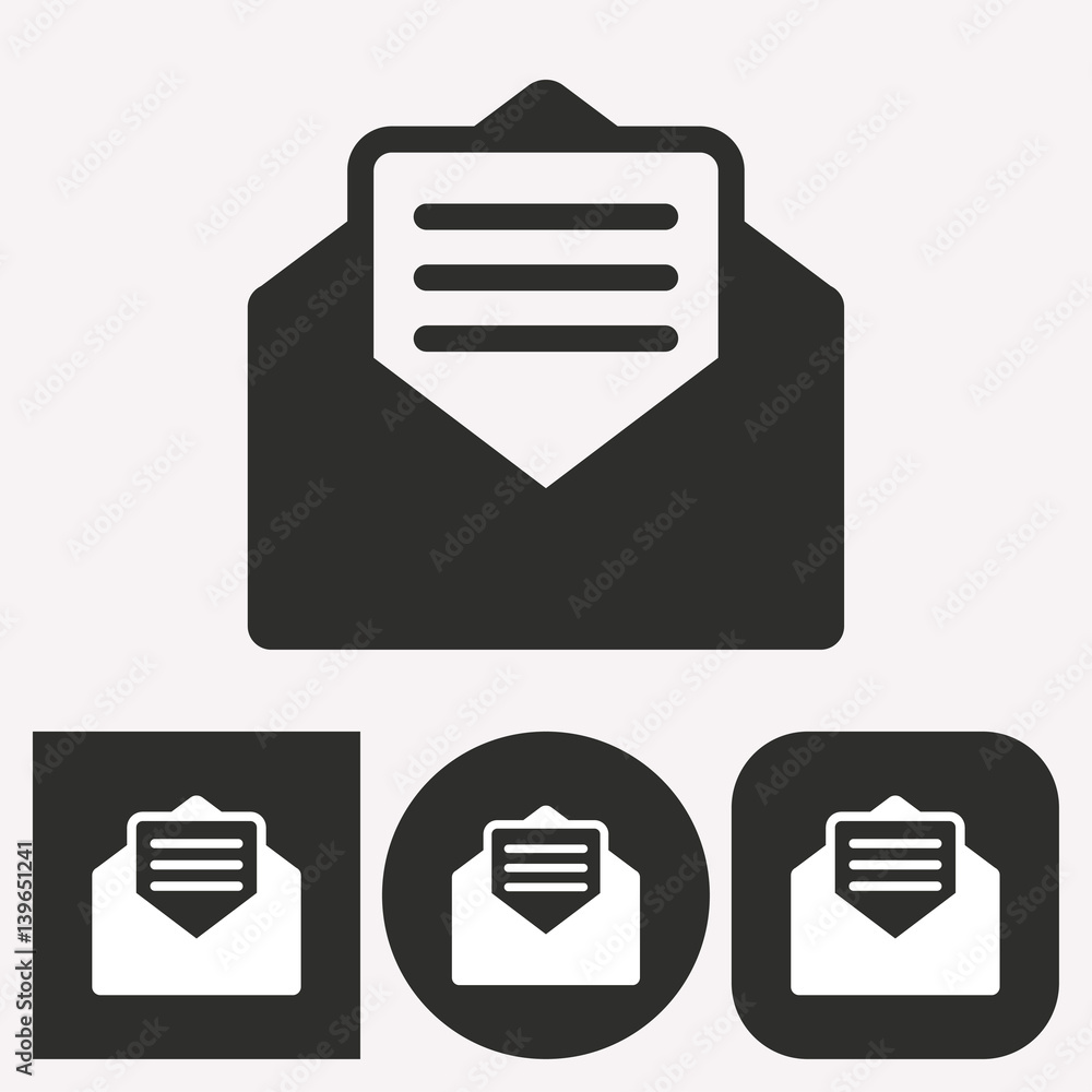 Mail - vector icon. Stock Vector | Adobe Stock
