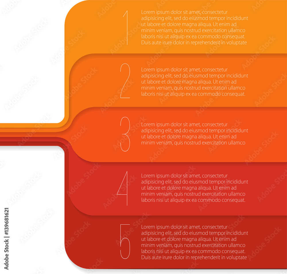 Step by step infographics vector template. Stock Vector | Adobe Stock