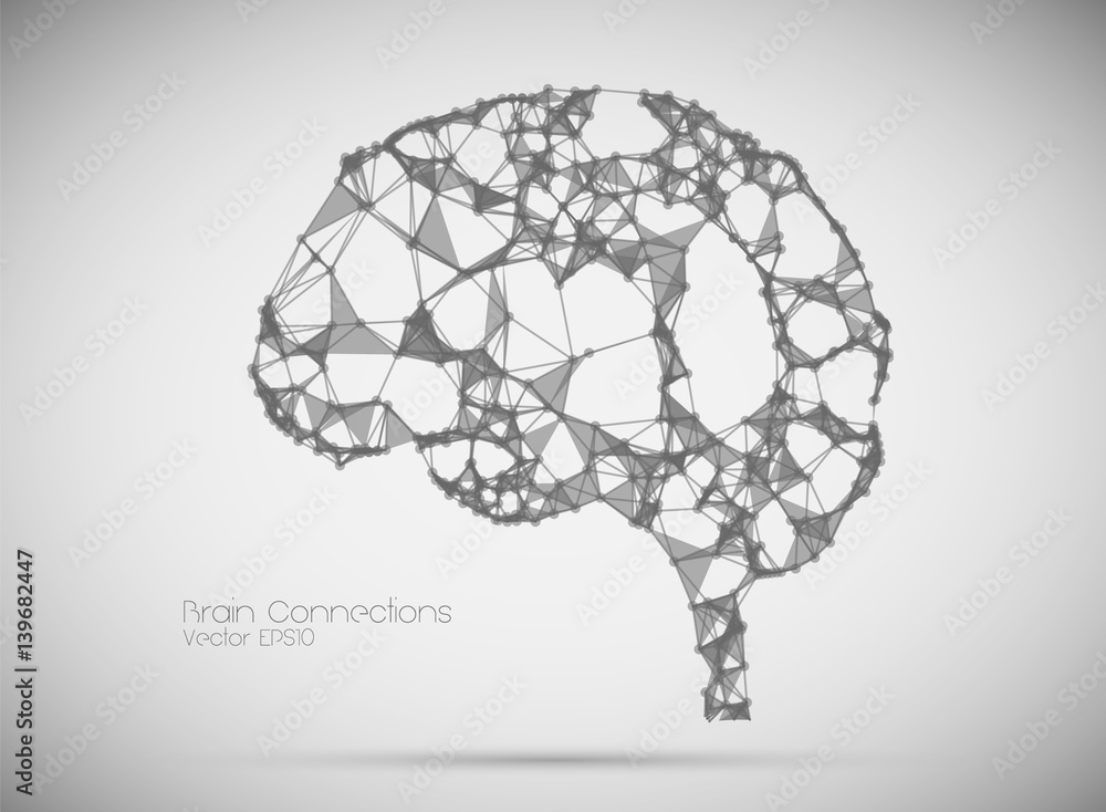 vector brain connection vector de Stock | Adobe Stock
