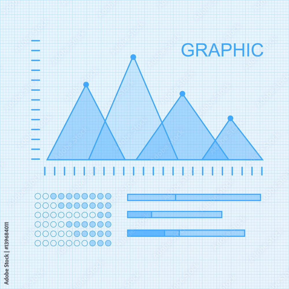 Set of Vector Graphs and Diagrams for Infographics Stock Vector | Adobe ...