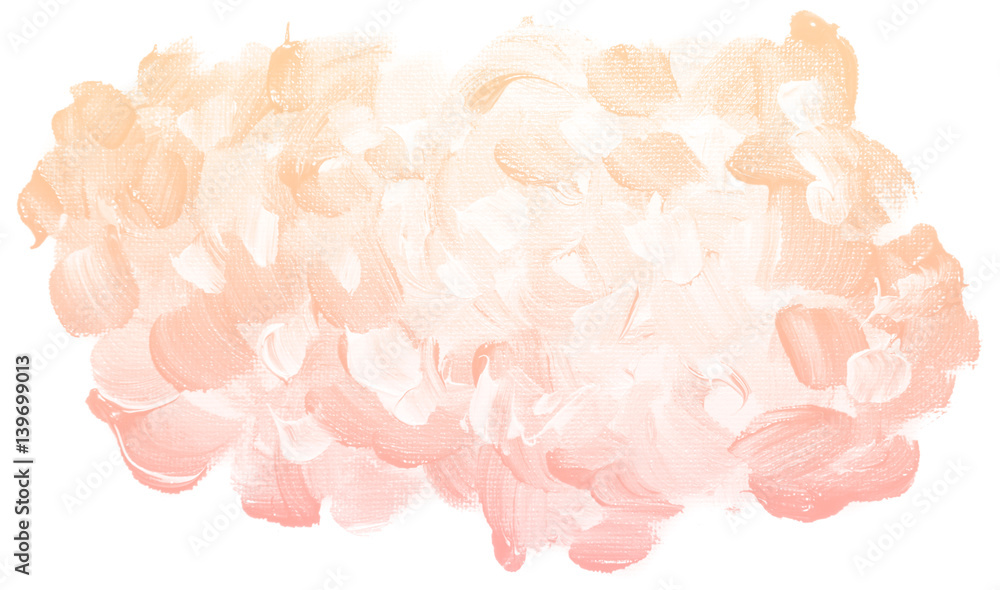Abstract cream watercolor on white background.The color splashing on ...