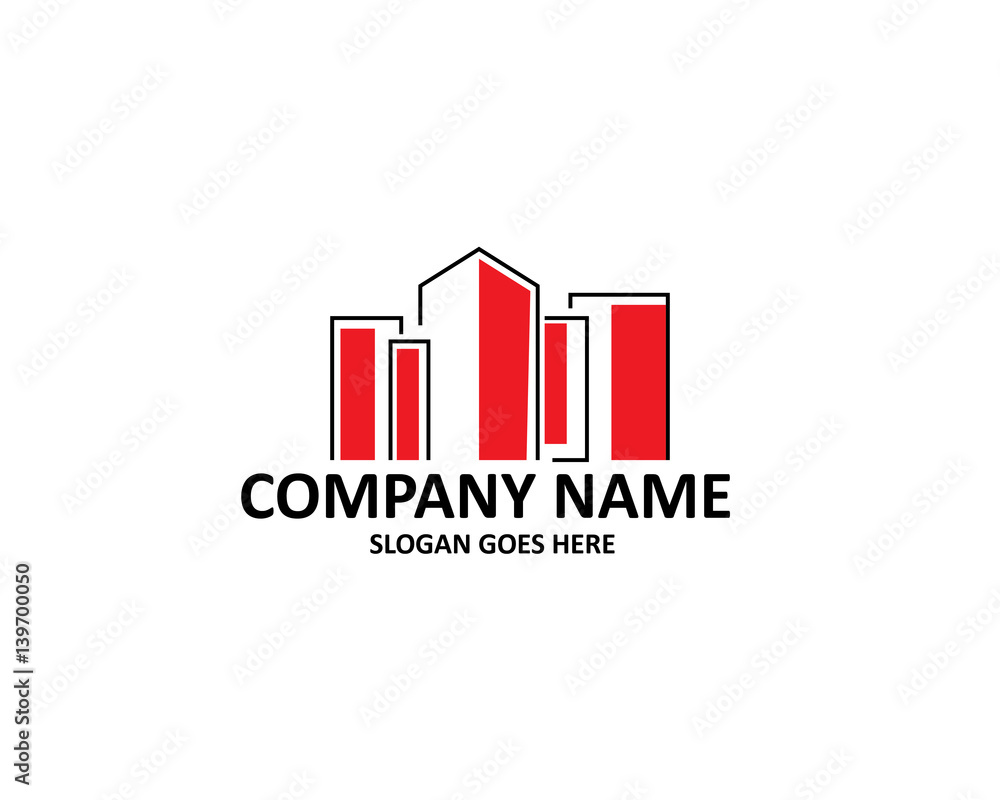 Building Logo Stock Vector | Adobe Stock