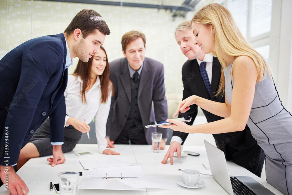 Business team planning a strategie Stock Photo | Adobe Stock