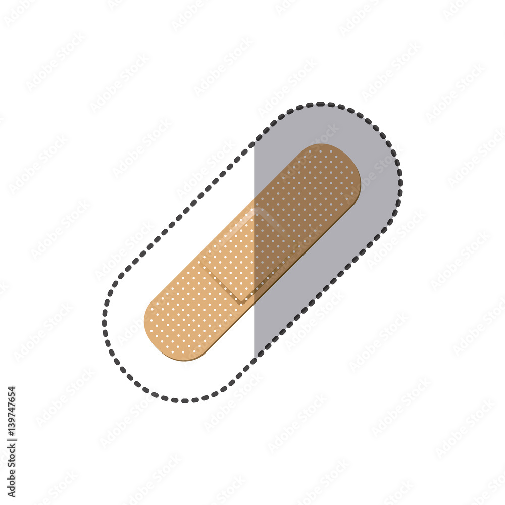 color band aid icon, vector illustraction design image Stock Vector ...
