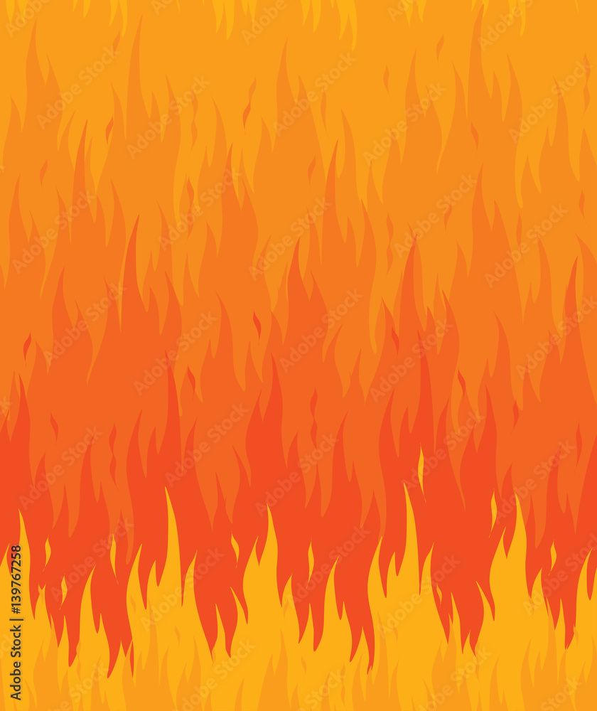 Fire flames pattern seamless background Stock Vector | Adobe Stock