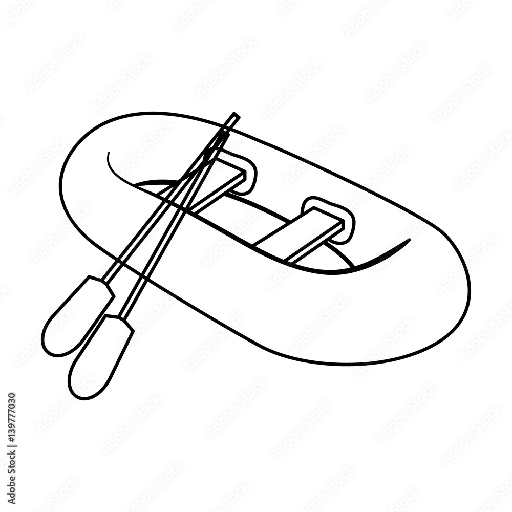 Orange rubber lifeboat.The boat, which weighs on the sides of large ...