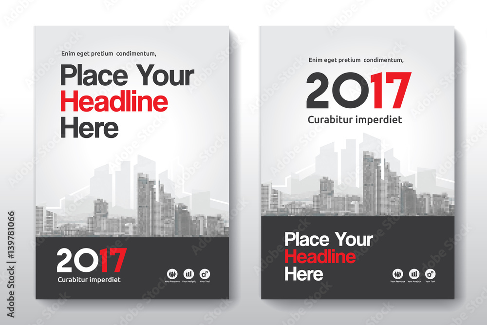 Red Color Scheme with City Background Business Book Cover Design ...