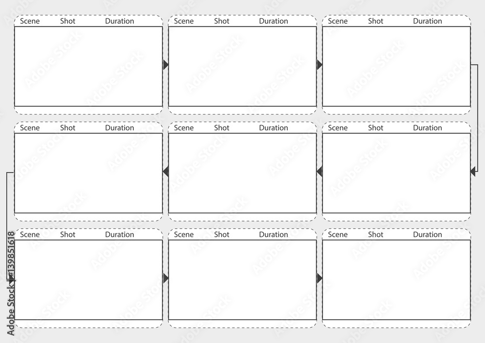 Modelo De Storyboard Widescreen A4