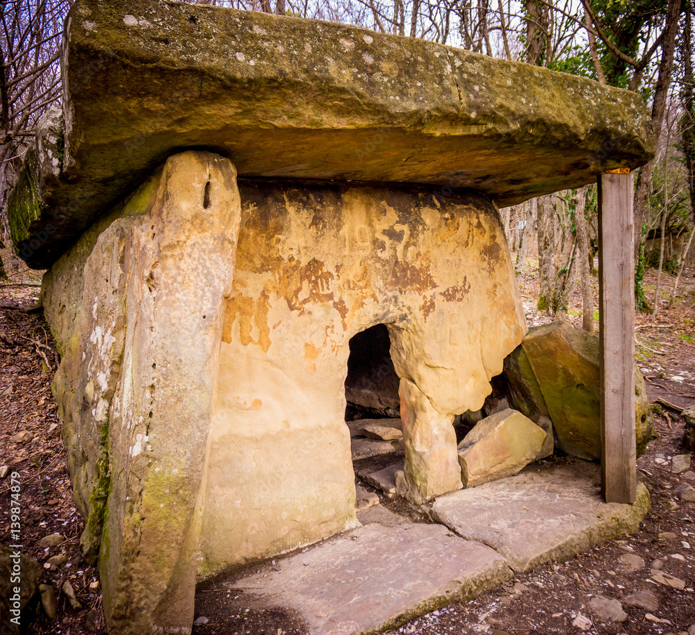 Dolmen in the forest. Near Gelendzhyk, Russia Stock Photo | Adobe Stock