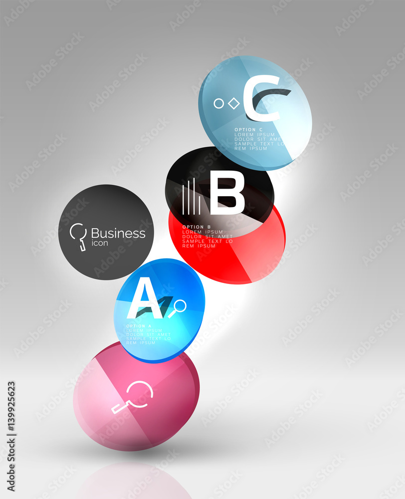Circle banner template Stock Vector | Adobe Stock