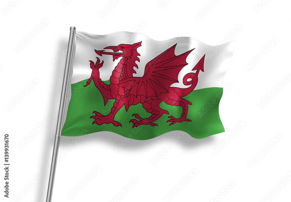 Drapeau des Pays de Galles en qualité vectorielle Stock Vector | Adobe ...