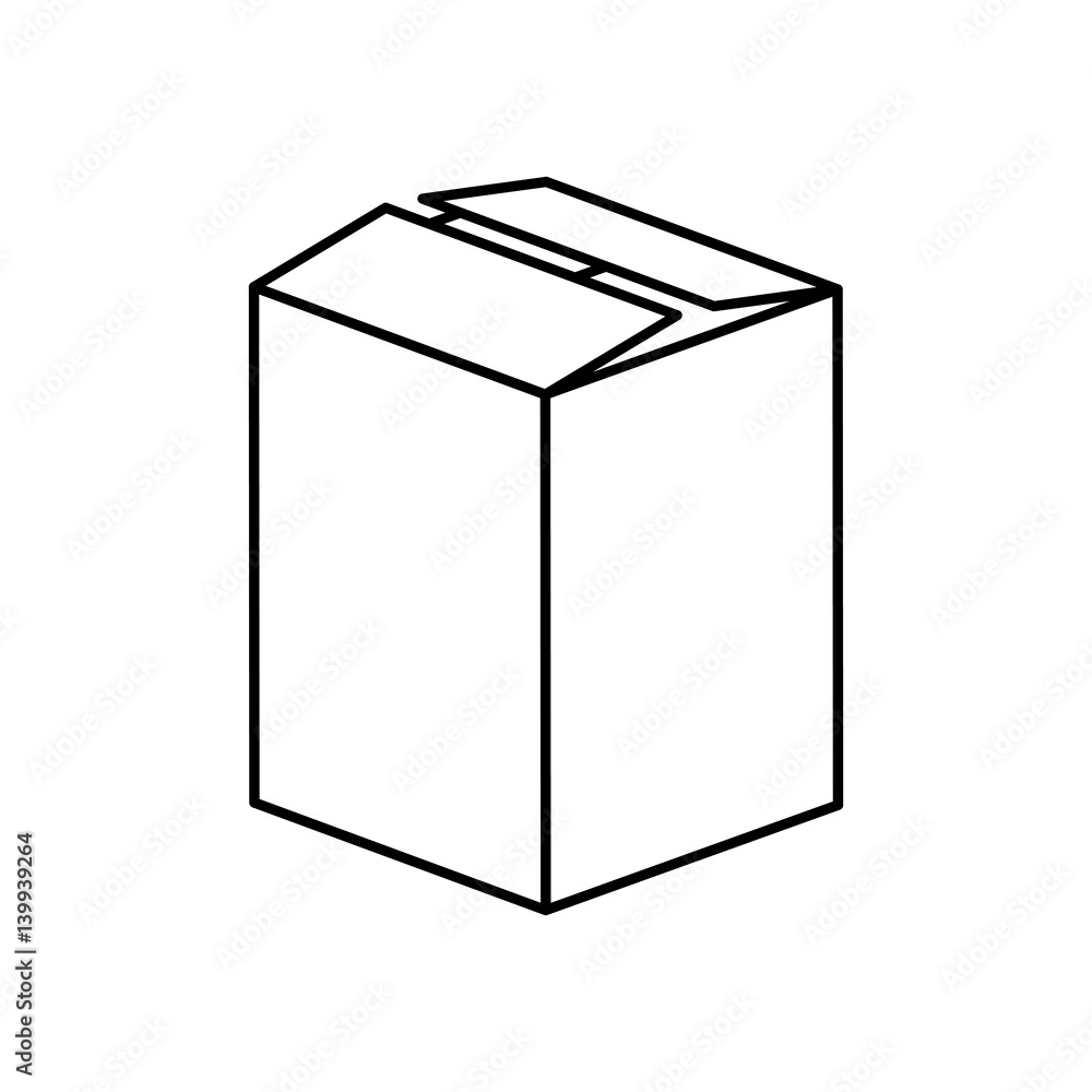 figure box closed icon, vector illustraction design image Stock Vector ...