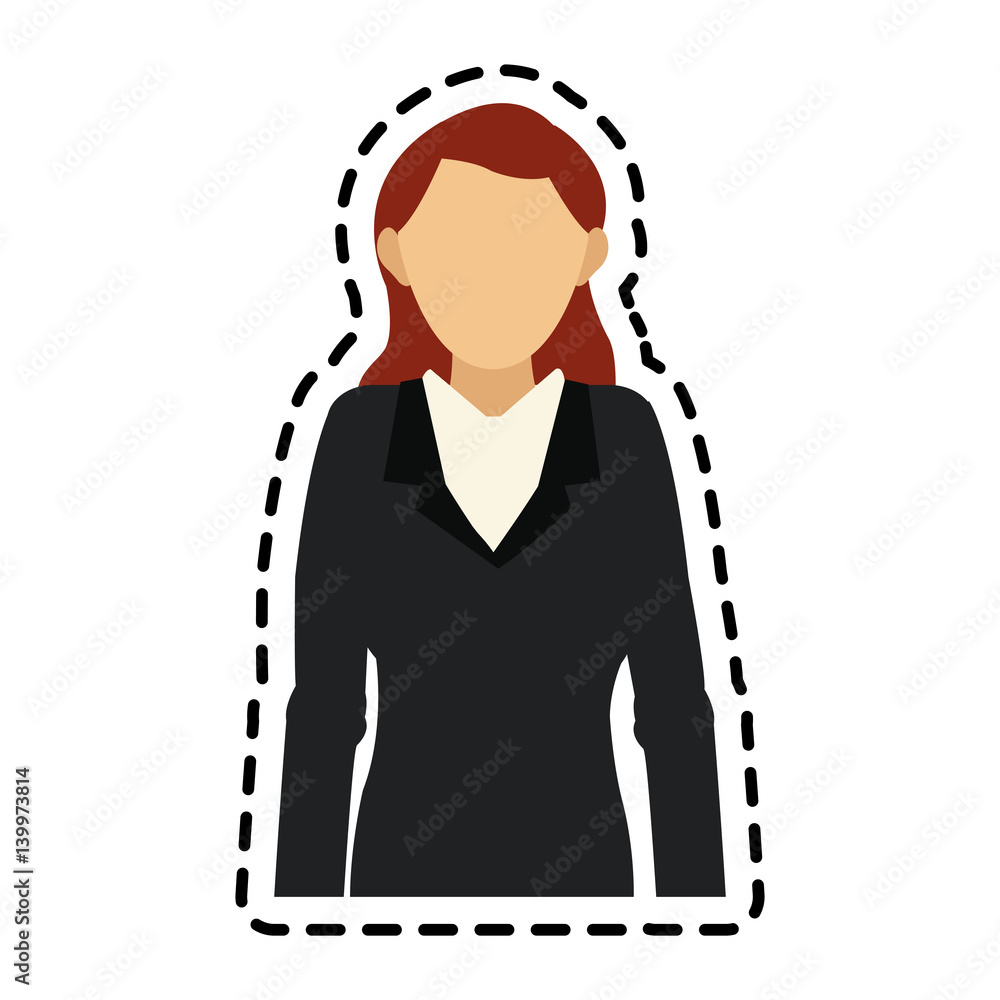 faceless business woman icon image vector illustration design Stock ...
