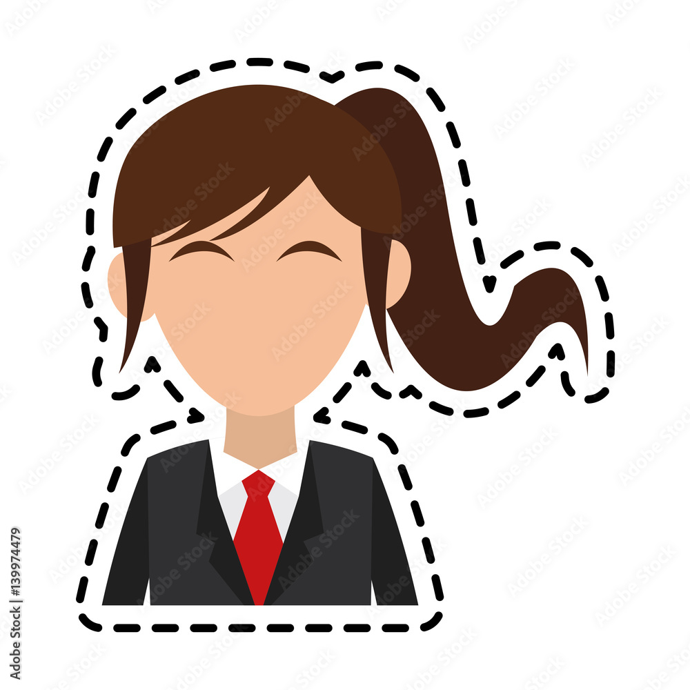 faceless business woman icon image vector illustration design Stock ...