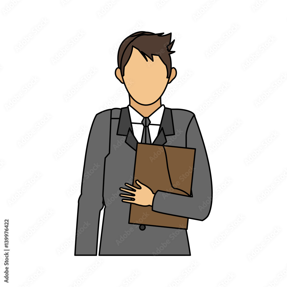 faceless businessman icon image vector illustration design Stock ...