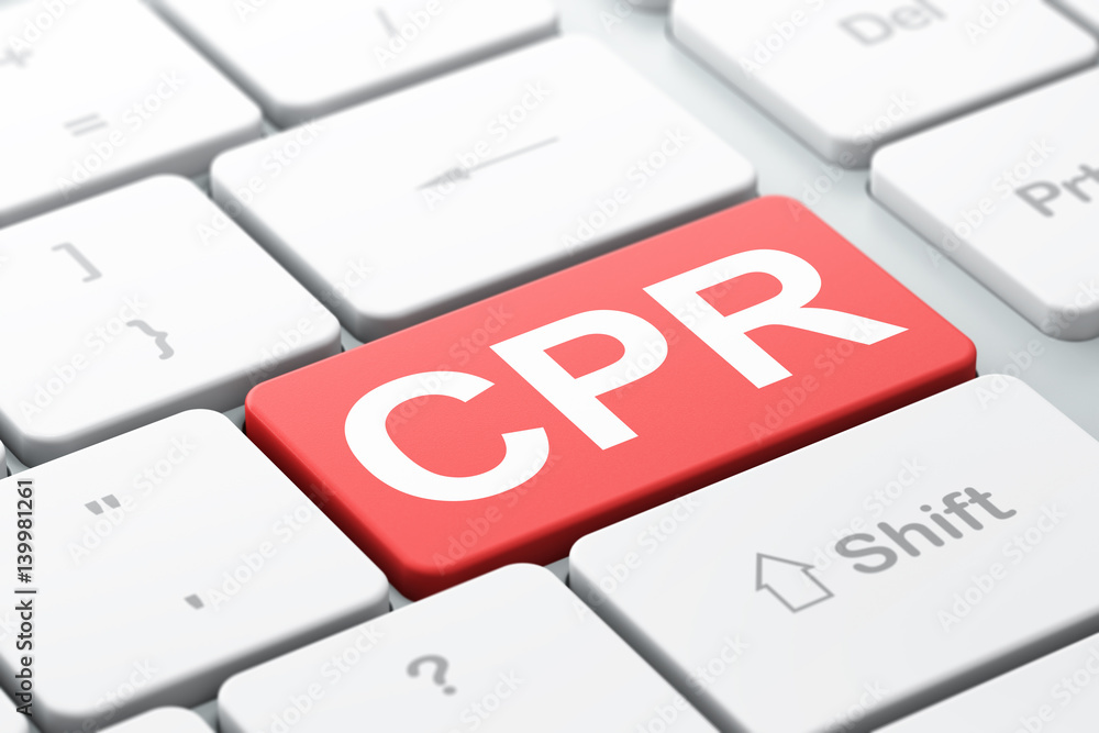 Medicine concept: CPR on computer keyboard background Stock ...