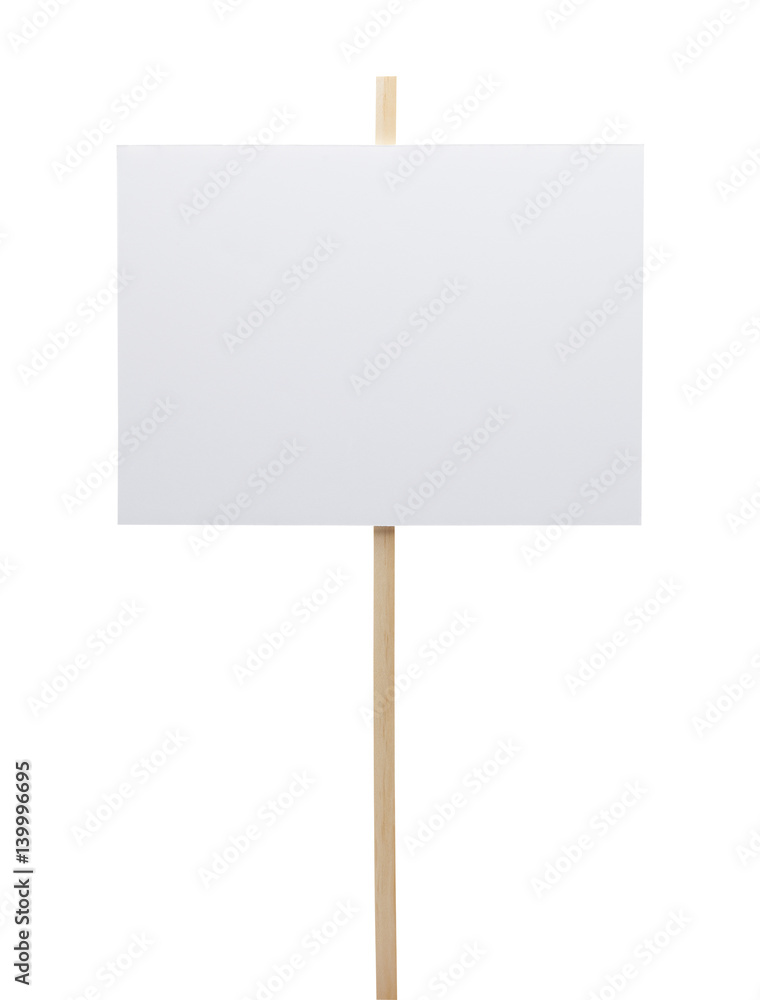 Empty Protest Sign