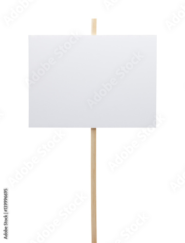Blank Protest Placards