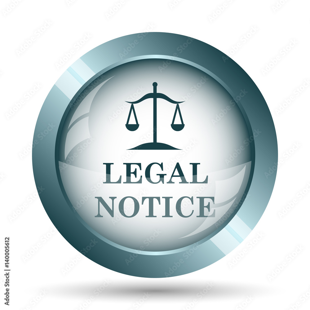 Legal notice icon Stock Illustration | Adobe Stock