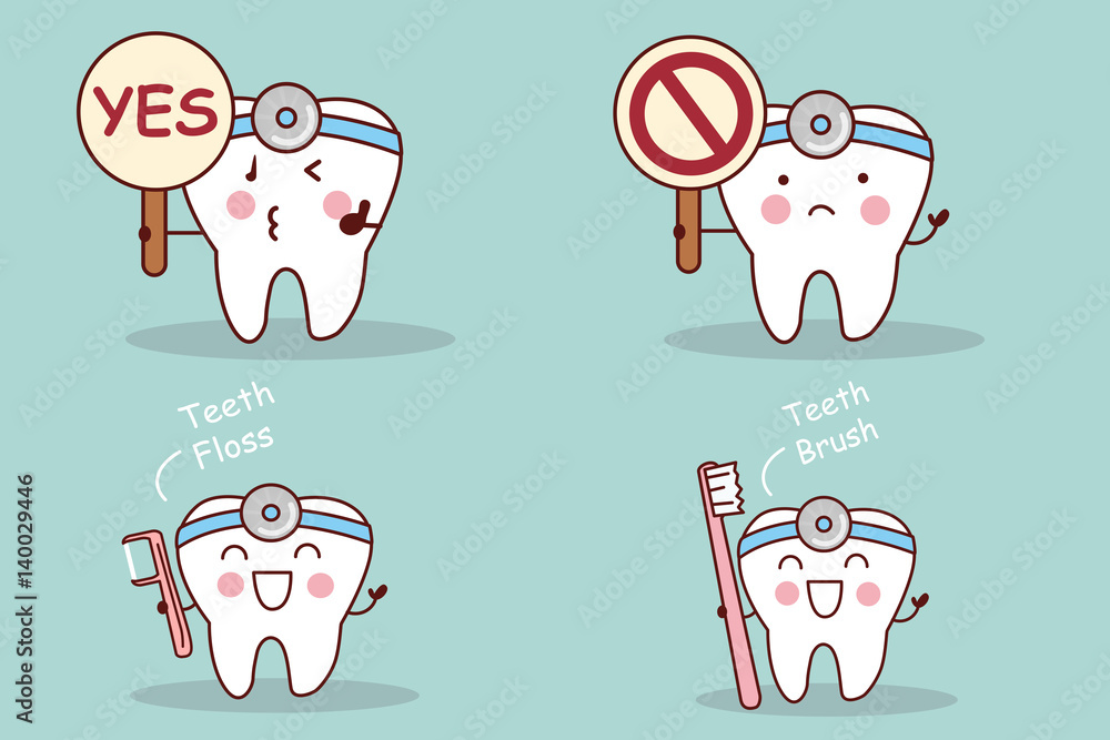 cute cartoon tooth Stock Vector | Adobe Stock