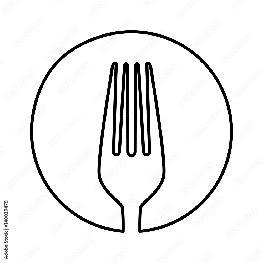 figure symbol fork tool icon, vector illustraction design image Stock ...