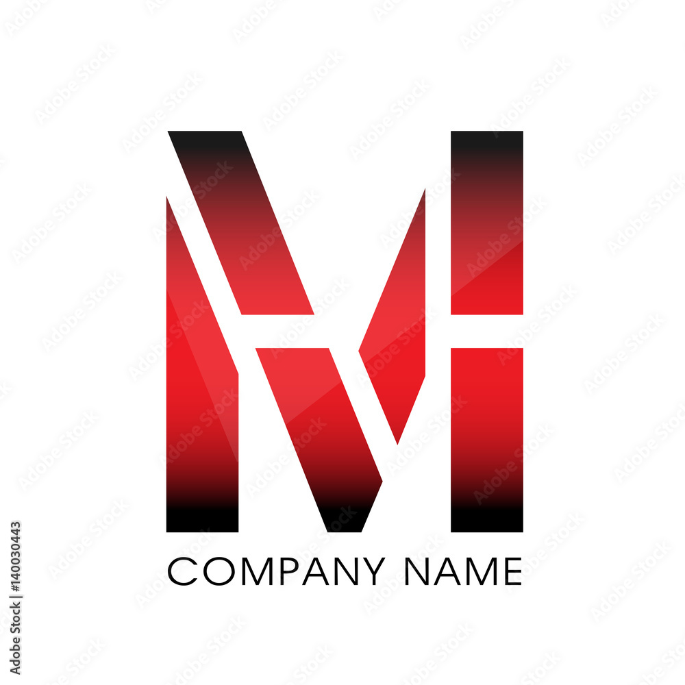 Business corporate letter M logo design vector. Colorful letter M logo vector template. Letter M ...