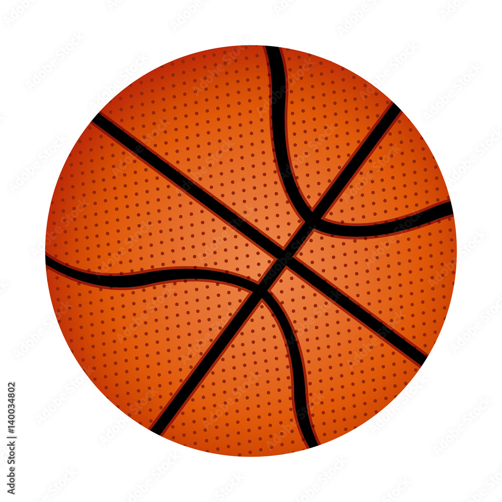 white background with basketball ball vector illustration Stock Vector ...